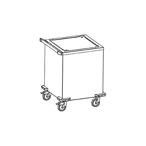 Mobile Basket Dispenser – Closed – Regethermic