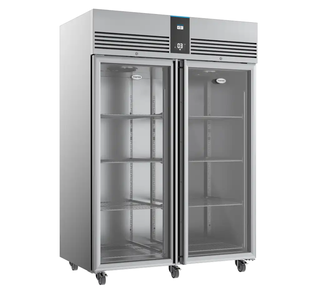 Foster Double Glass Door Cabinet Refrigerator 1350 Ltr - Regethermic